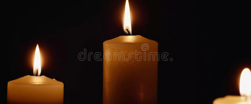 Soft Light from Flickering Candles Illuminates Tranquil Scene, Inviting ...