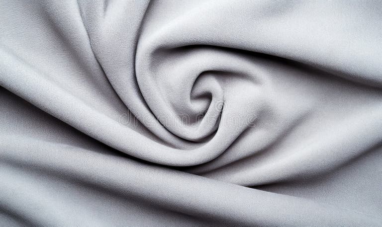 Soft, Light Gray Fabric is Gently Draped, Creating an Elegant Texture ...