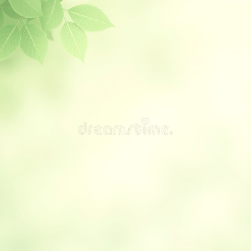 A Soft, Light Green Background with Subtle Leaf Patterns and Gentle ...