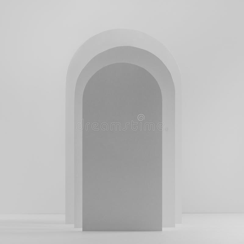 Light Grey Abstract Geometric Background with Soar Rectangle Spaces ...