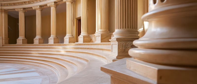Elegant Architecture Classical Hall Detailed Columns Steps Stock Photos ...