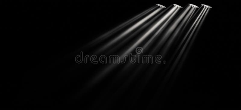Soft Light Rays Emanating from Ceiling Lights Create Dramatic ...
