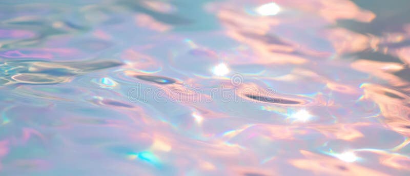 Ripples of Light Dancing on a Digital Surface with Soft Colors and ...
