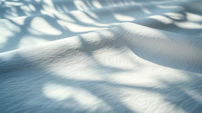 Soft Light and Shadows on White Fabric Generative AI Stock Illustration ...