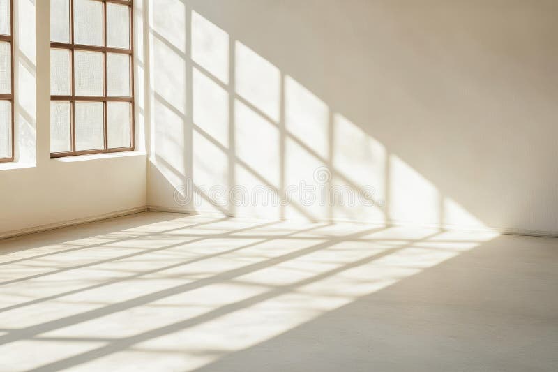 Soft Light and Shadows through Window Panes Stock Photo - Image of ...