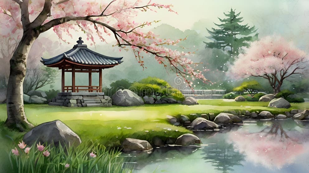 Soft Light Spring Background Stock Illustration - Illustration of ...