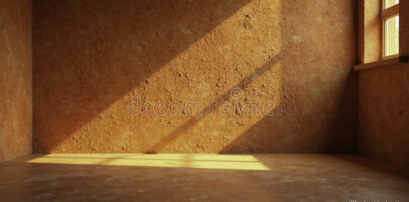 Soft Light from a Tapers Casts a Glow Over a Terracotta Surface ...