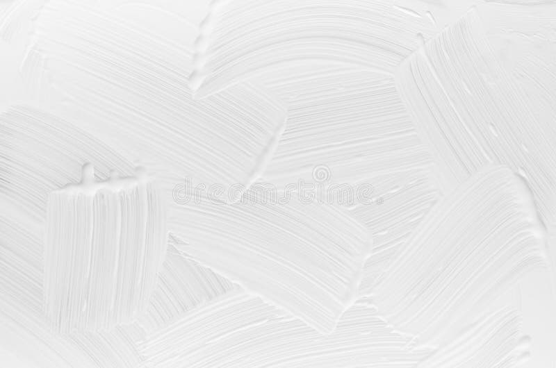 Soft Light White Fluid Paint Background with Randon Brush Strokes As ...