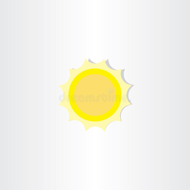 Soft light yellow sun icon stock vector. Illustration of glow - 204121474