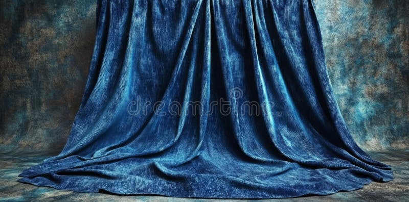 Soft Lighting Effects and Elegant Blue Fabric Drapes Combine To Create ...