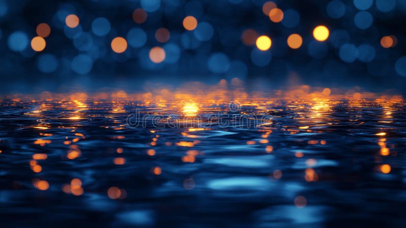 Evening Reflections of Lights on Water Create a Tranquil Atmosphere ...