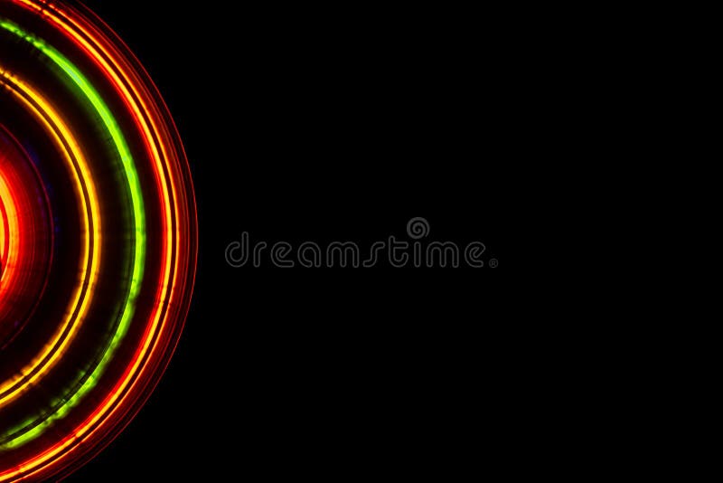 Soft Lights Trails with Multicolored LED Stock Image - Image of front ...