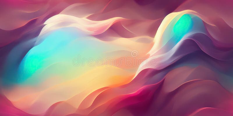Soft Liquid Flow with a Smooth Texture and Vibrant Wavy Shapes Stock ...