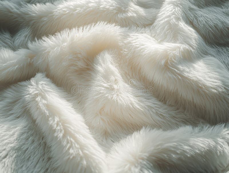 Soft and Luxurious Fluffy Fur Fabric Textures Stock Illustration ...