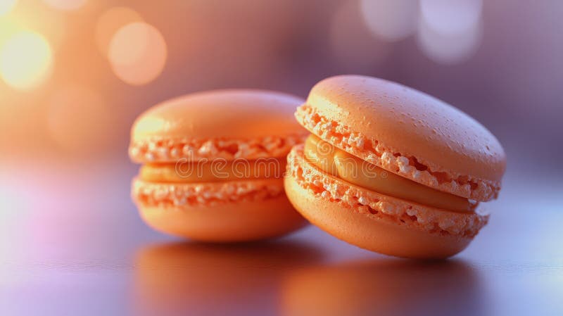 Soft Macarons on Smooth Gradient Background Stock Image - Image of closeup, food: 344280147