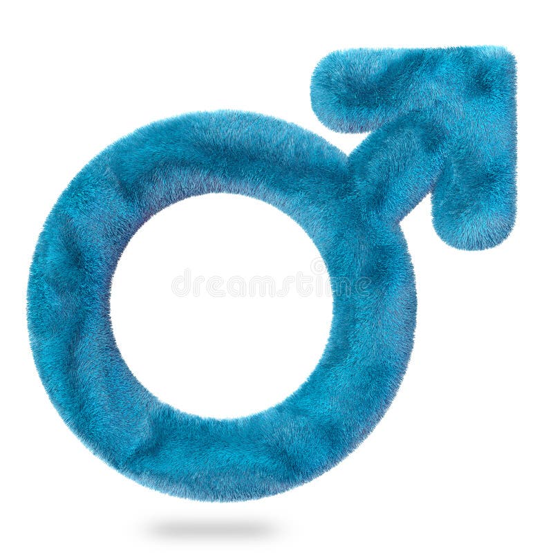 Soft male gender symbol stock illustration. Illustration of gender ...