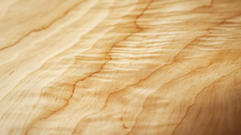 Soft Maple with a Clean, Smooth Texture and Subtle Grain Shifts Stock ...