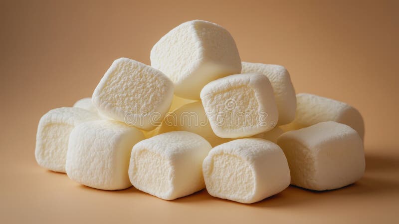 Soft Marshmallows on a Smooth Gradient Background Stock Photo - Image ...