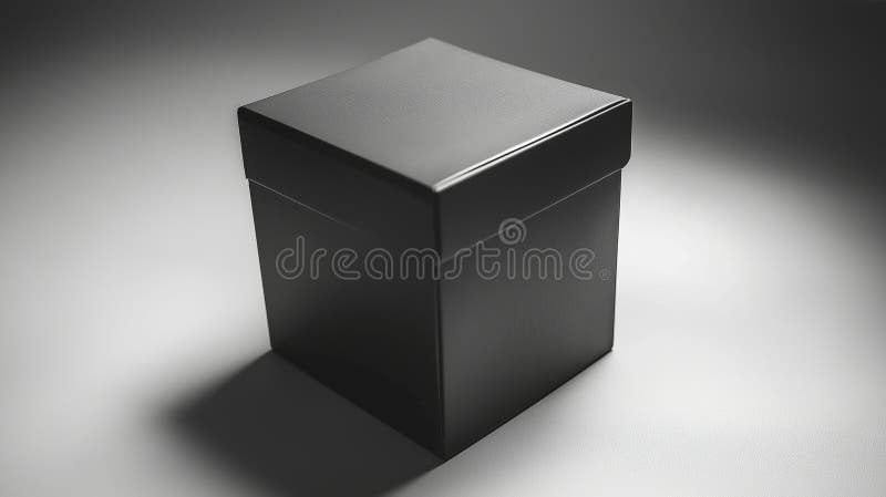 Luxury Minimalist Packaging in Soft Matte Black Box Showcasing Modern ...