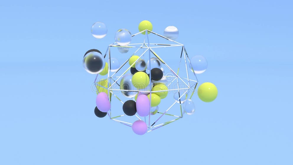 Soft Metal Spheres Collider Metal Wire 3d Stock Illustration ...