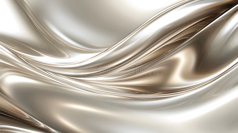 Soft Metallic Abstract Background with Reflection Stock Illustration ...