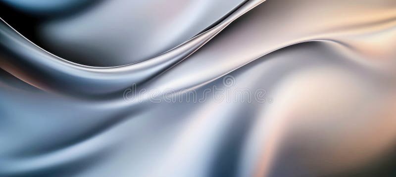 Soft Metallic Silver Fabric with Elegant Folds and Gentle Waves ...