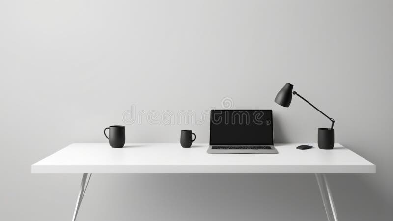 Minimal Office Desk Background – Clean Workstation Still Life - No 021 ...