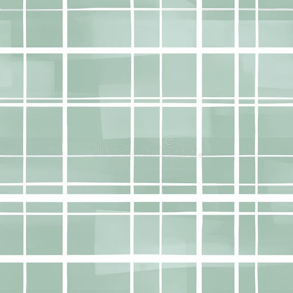 Soft Mint Green Grid Pattern with Light Gray Lines Creates Calming and ...