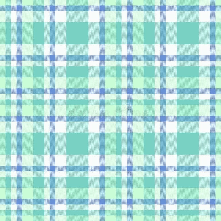 Soft Mint Green and White Plaid Pattern. Perfect for Textile Design ...