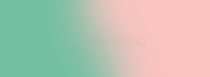 Soft Mint Pink Color Gradient Background. Various Abstract Spots. Long ...