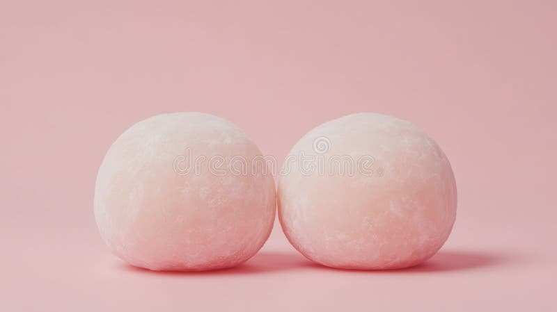 Soft Mochi on Smooth Gradient Background Stock Photo - Image of vegan ...