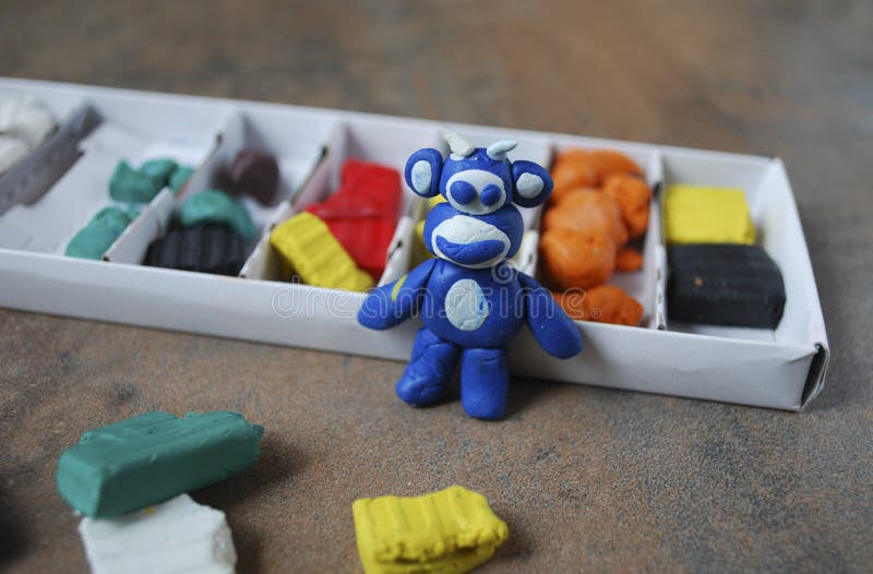 Soft Modeling Material, Used Especially by Children. Stock Image ...