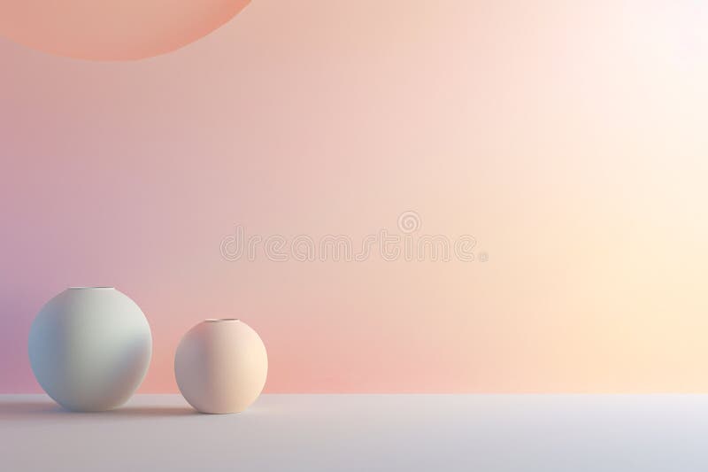 Soft and Muted Pastel Gradients Creating a Calm an Stock Illustration ...