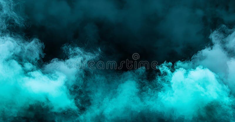 A Soft, Mysterious Horror Design Featuring a Cloud of Green and Blue ...