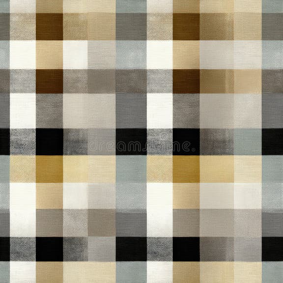 Soft Neutral Checkered Pattern in Subtle Earthy Tones and Textures ...