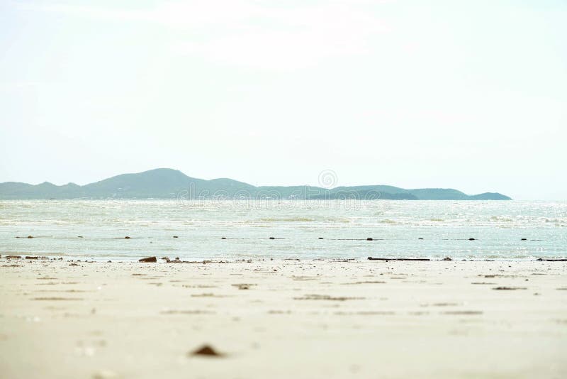 Soft Ocean Wave on Sandy Beach Stock Image - Image of soft, smooth ...