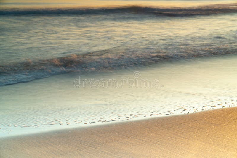 Soft Ocean Wave Under Sunlight Stock Image - Image of environment ...