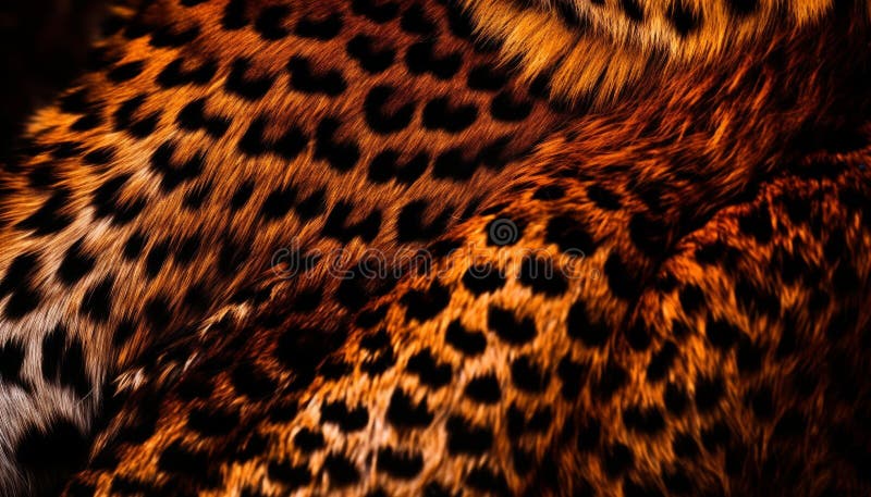 Soft Ocelot Coat with Spotted Fur Pattern Generated by AI Stock ...