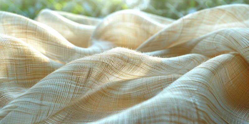 Soft Off-white Fabric Texture Showcasing Delicate Light Weave during ...