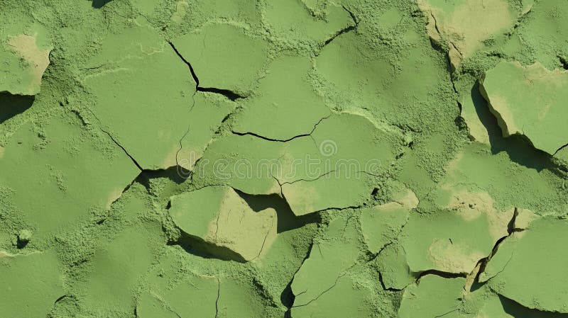Soft Olive Moss on Cracked Earth Texture for Design and Background Use ...