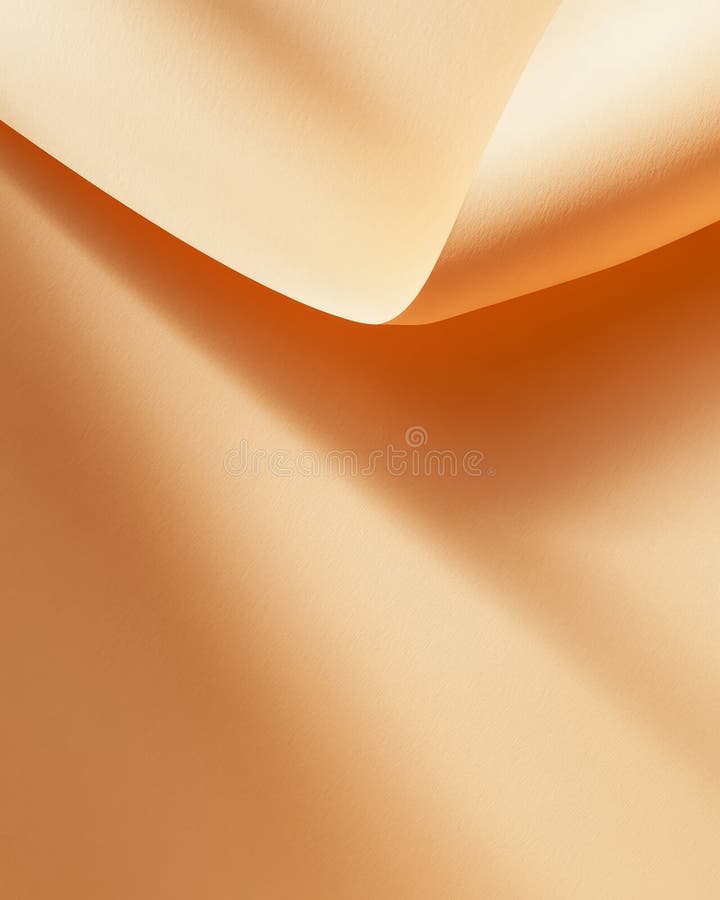 Soft Orange Fabric Gently Draped, Showcasing Elegant Texture and Subtle ...