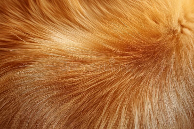 Soft, Orange Fur Creates a Warm and Textured Background, Showcasing the ...