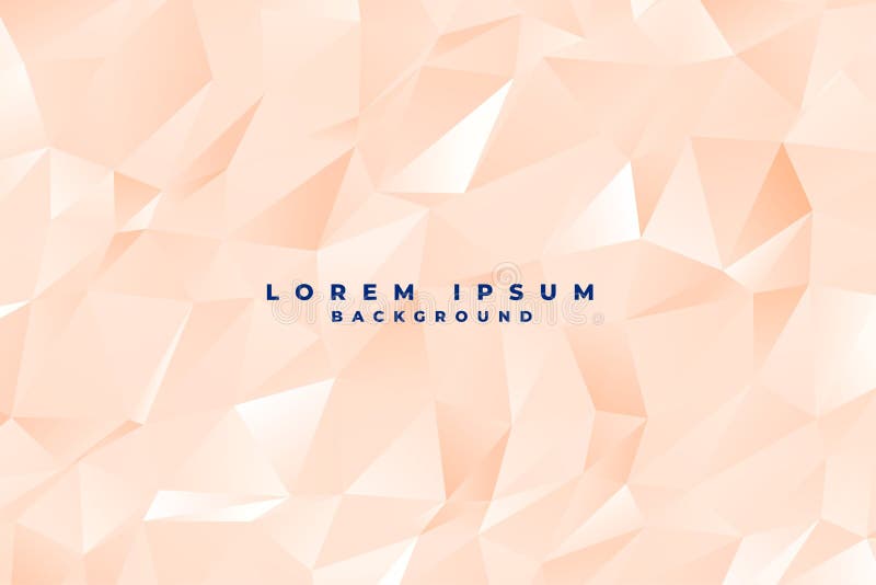 Soft Orange or Pink Abstract Low Poly Background Stock Vector ...