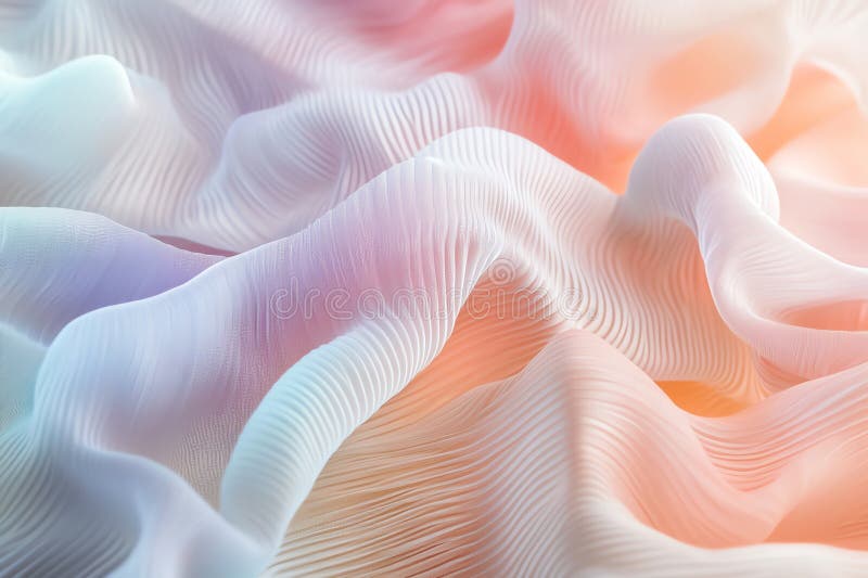 Soft, Organic Patterns in Pastel Colors, Creating a Flowing, Rhythmic ...
