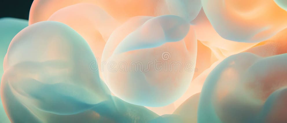 Soft Overlapping Circles Create a Calming and Abstract Background with Gradients Stock ...