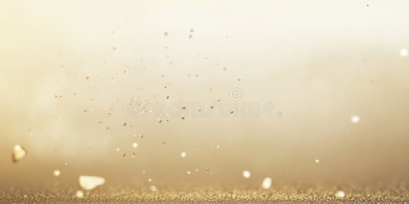 A Soft, Pale Gold Glitter Backdrop, with Tiny, Shimmering Particles ...