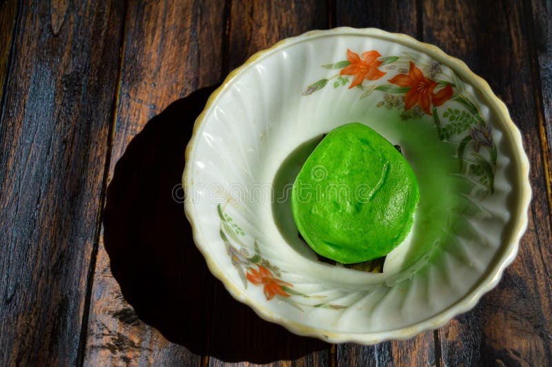 Soft Pandan Buns with Chocolate Filling Stock Photo - Image of ...