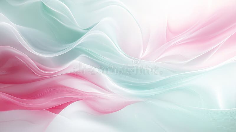 Soft Pastel Abstract Wave Pattern, Ethereal and Calm Concept Stock ...