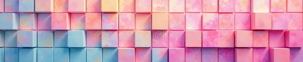 Soft Pastel Blocks Form a Vibrant Rectangular Mosaic , Calm, Pastel ...
