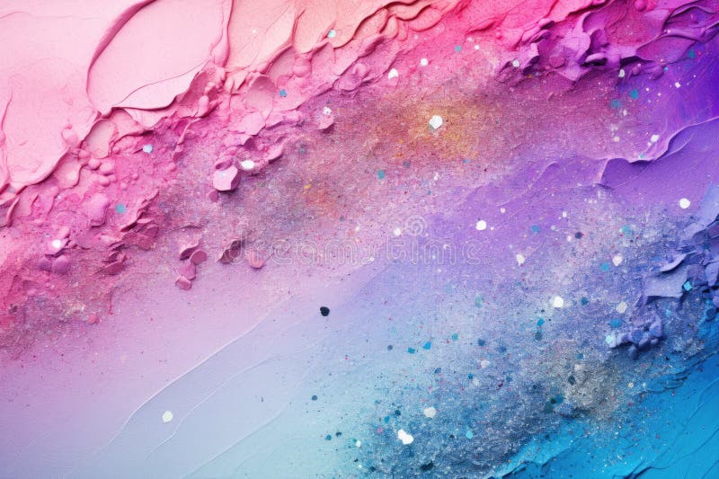 Soft Pastel Color Background with Glitter and Wavy Shape with Blank ...
